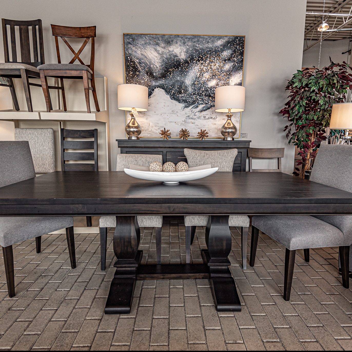 Double Pedestal Dining Table Joshua Creek Trading Furniture